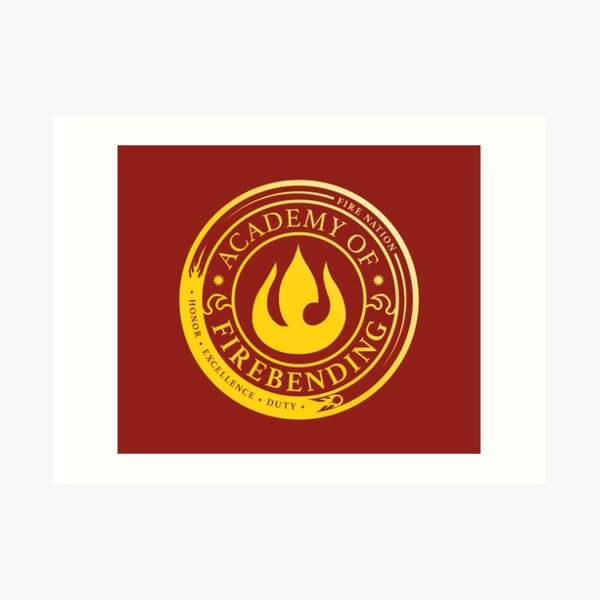 "ATLA Academy of Firebending: Avatar Inspired-Design" Art Print by ...
