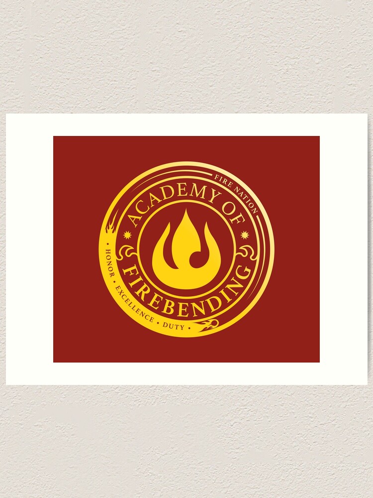 "ATLA Academy of Firebending: Avatar Inspired-Design" Art Print by ...