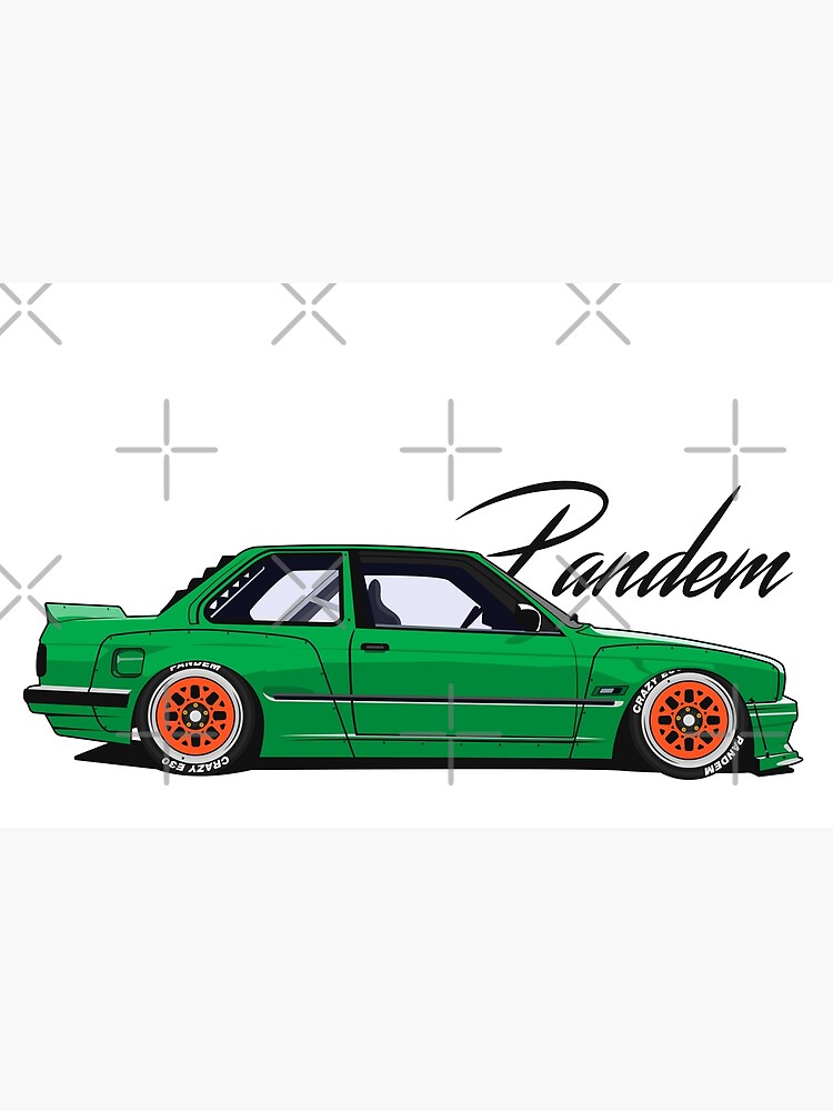 "E30 GREEN PANDEM" Art Print by shketdesign | Redbubble