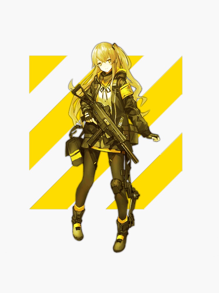 "UMP45 - GIRLS FRONTLINE" Sticker for Sale by TETSUYA-CORP | Redbubble