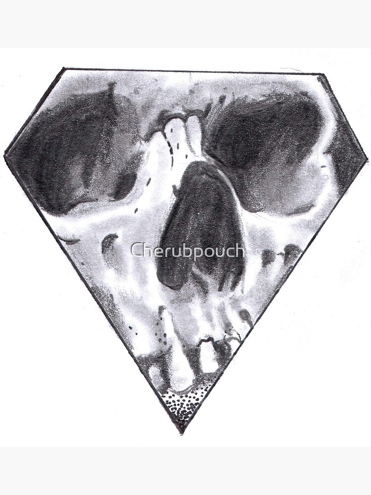 "Diamond Skull graphite pencil design" Art Print for Sale by ...