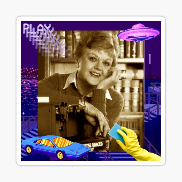 "Jessica Fletcher" Sticker for Sale by DestroyMeDaddy | Redbubble