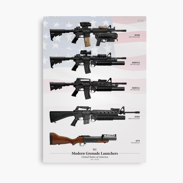 "Modern Grenade Launchers of the United States" Canvas Print for Sale ...