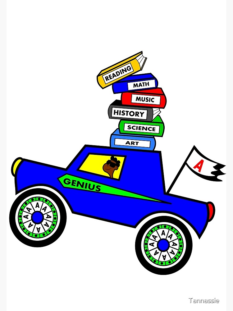 "Genius Boy Driving Sports Car" Poster for Sale by Tannassie | Redbubble