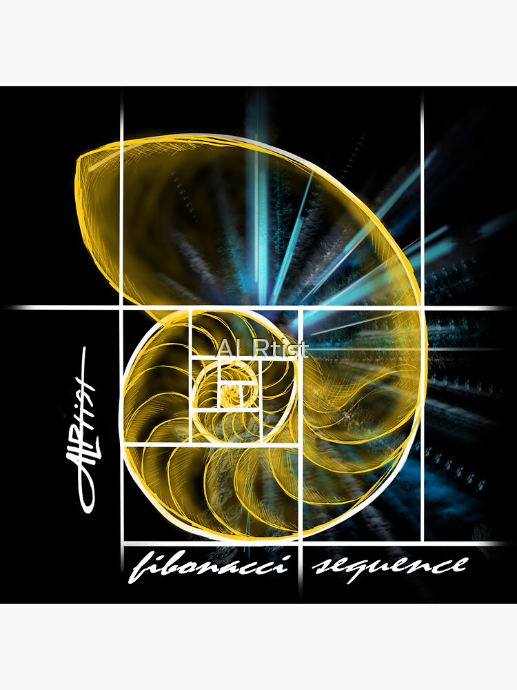 "Fibonacci Sequence" Sticker by ALRtist | Redbubble