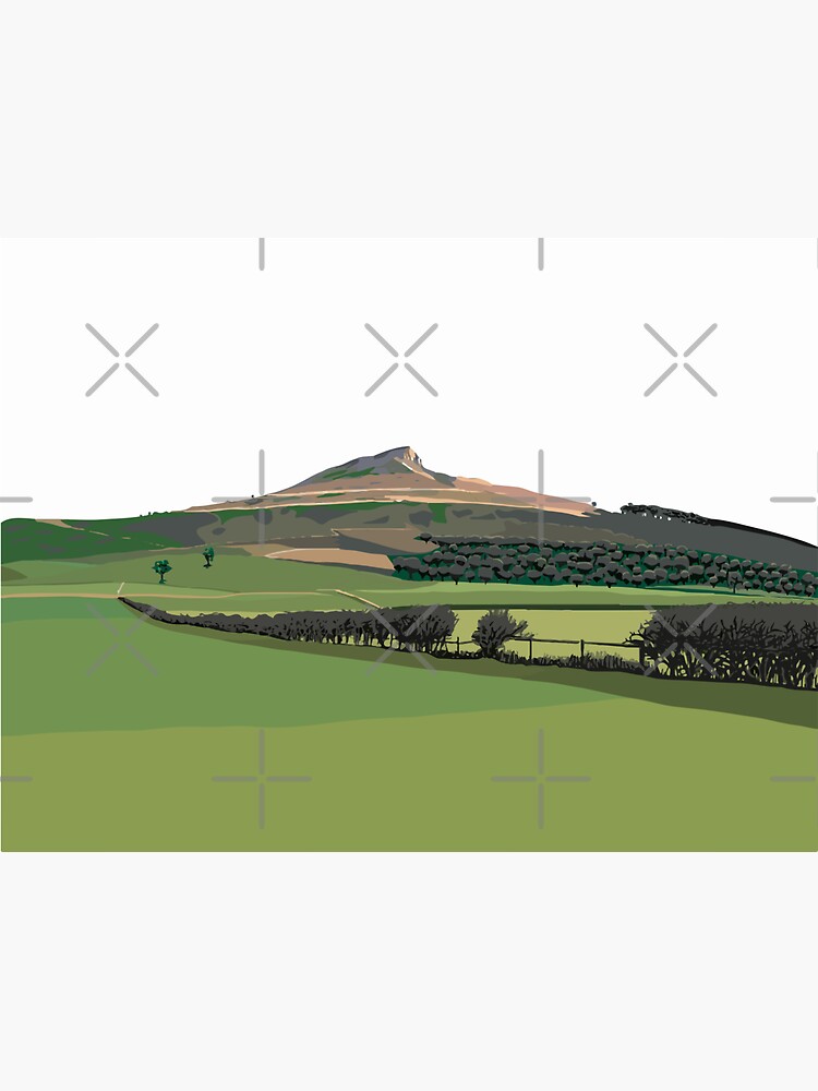"Roseberry Topping" Sticker for Sale by Richard O'Neill | Redbubble