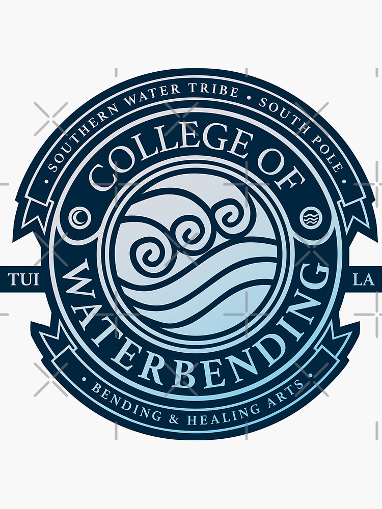 "ATLA College of Waterbending: Avatar Inspired-Design" Sticker by ...