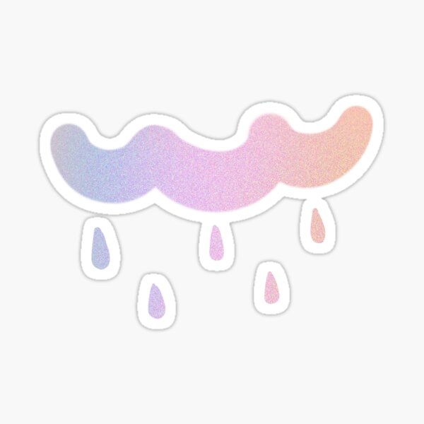 "Cute Rainbow Rain Cloud" Sticker by PlacidPower | Redbubble