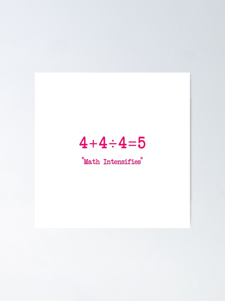 "Hardest Math Problem in the World Funny Equation" Poster by ...