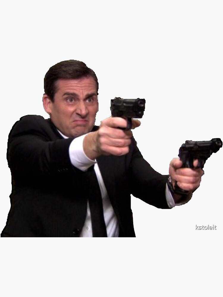 "agent michael scarn" Sticker for Sale by kateepulvv | Redbubble