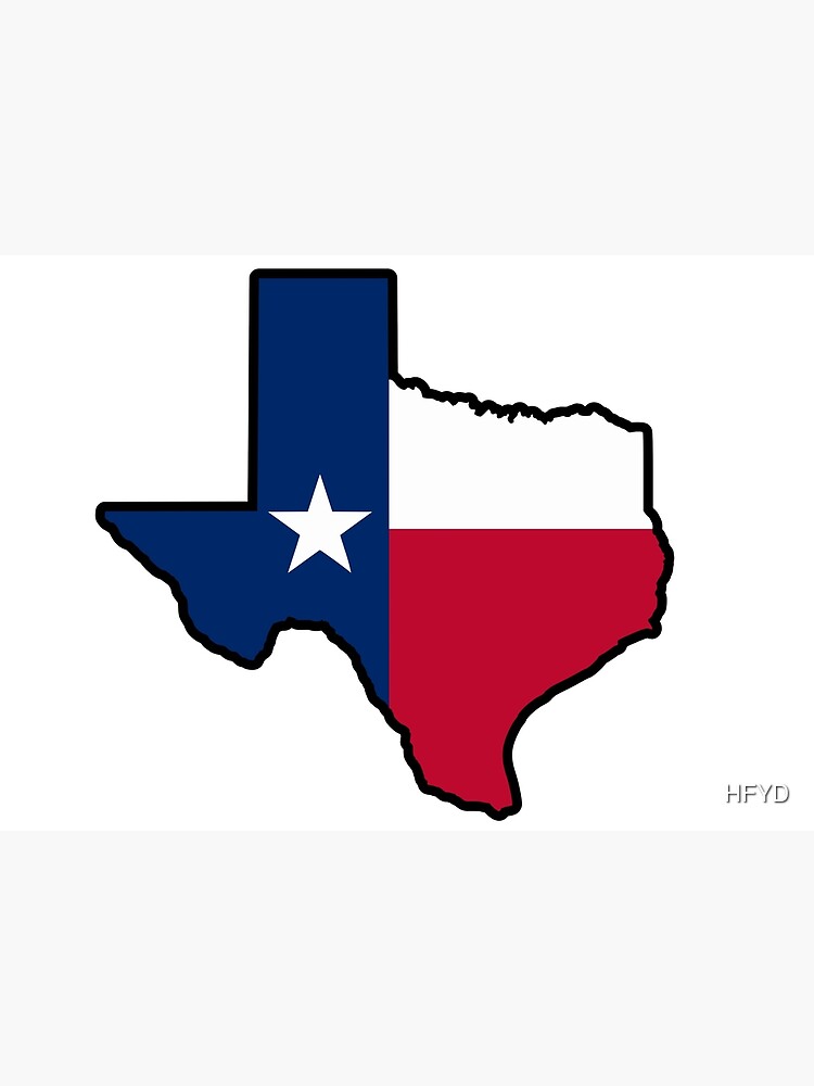 Lámina fotográfica «Mapa de la bandera del estado de Texas» de HFYD ...