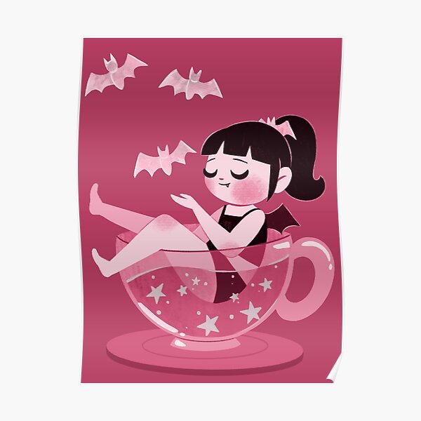 "Red Vampire Tea" Poster for Sale by lobomaravilha | Redbubble