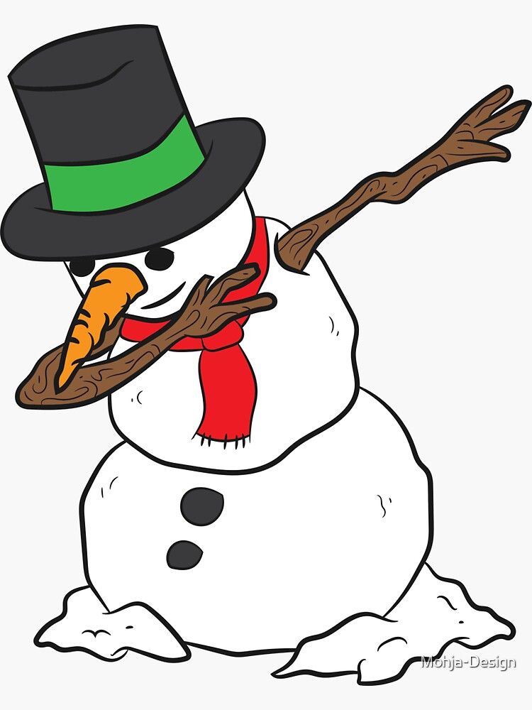 "Snowman - Makes the Dab / Dabbing / Dabbing" Sticker for Sale by Mohja ...