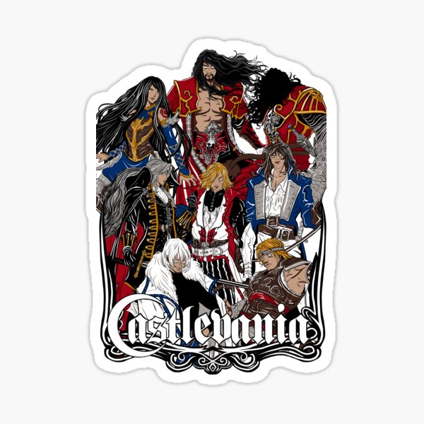 "Castlevania" Sticker by MCTOBW | Redbubble