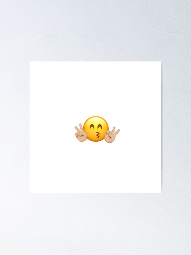 "pout emoji" Poster by cassietX | Redbubble