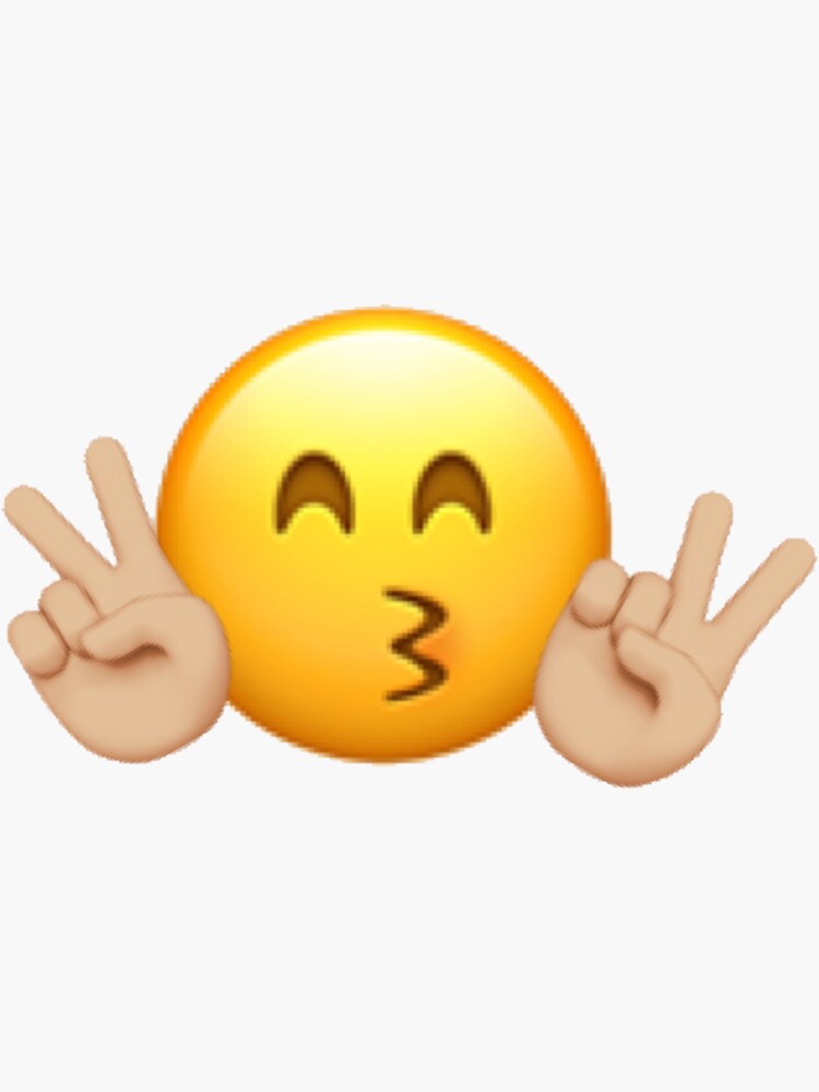 "pout emoji" Sticker for Sale by cassietX | Redbubble