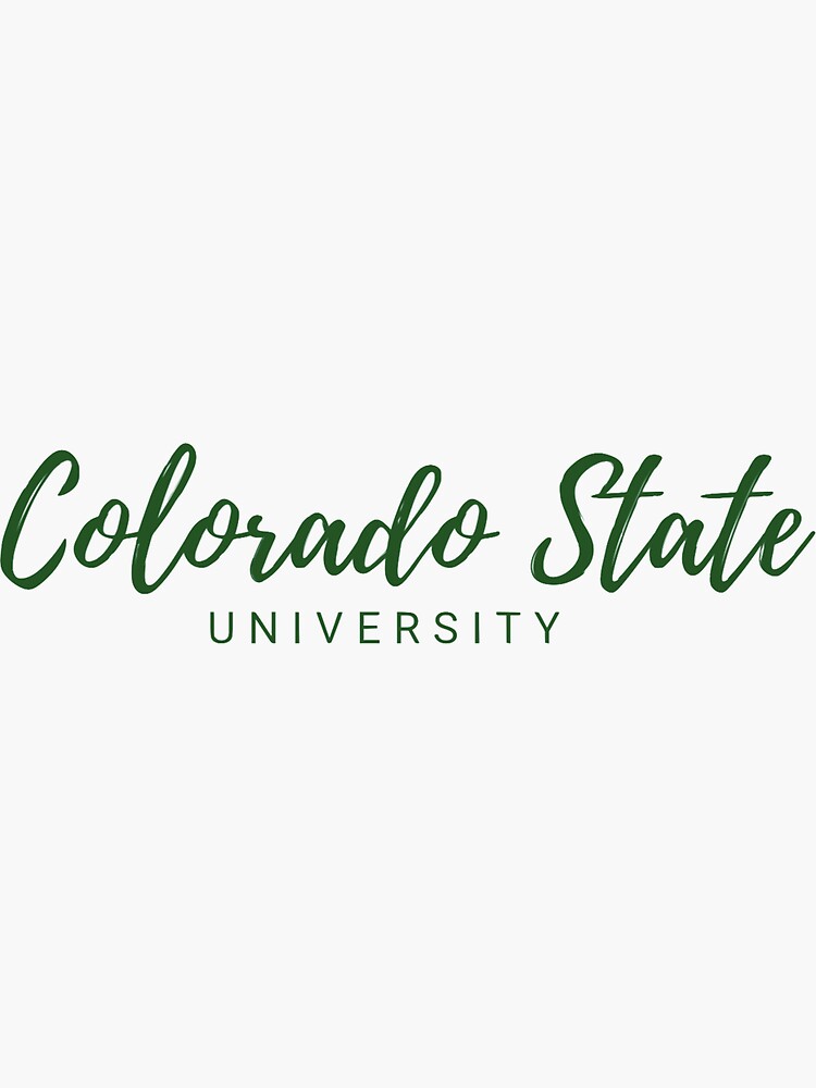 "Colorado State University" Sticker for Sale by erin0407 | Redbubble