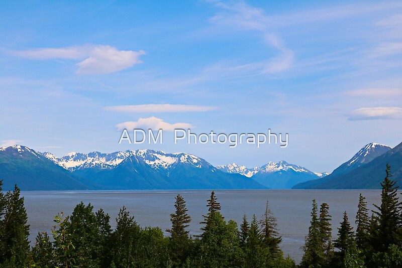 "Beautiful Alaska Morning Mountains" by ADM Photography | Redbubble