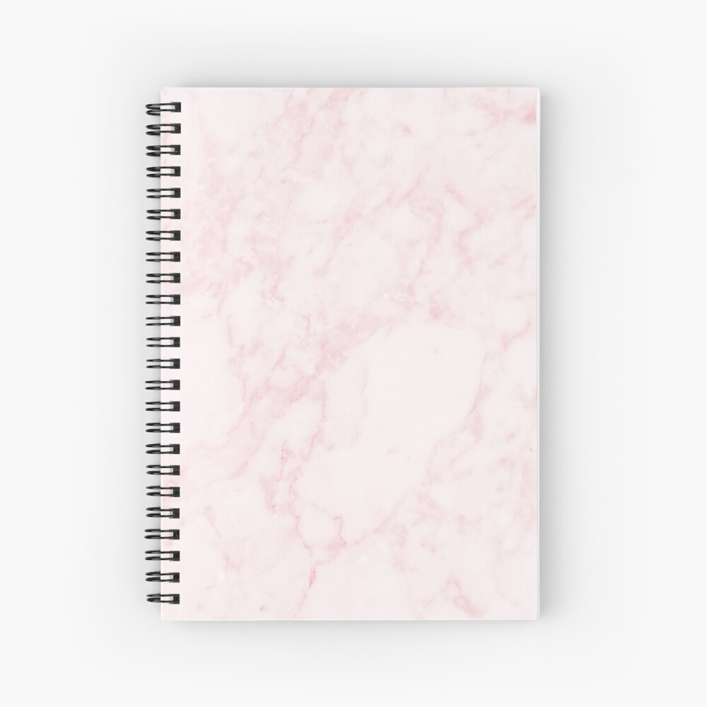 "Pastel Pink Marble" Spiral Notebook for Sale by lorihinner | Redbubble