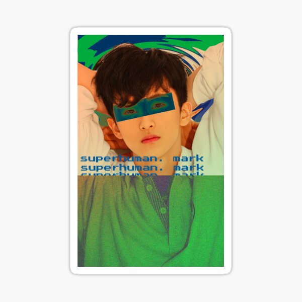 "Kpop Design NCT 127 SUPERHUMAN Mark" Sticker for Sale by nathandraws ...