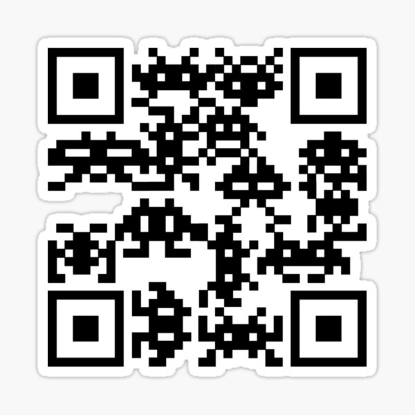 "QR Space Code" Sticker for Sale by Brubarell | Redbubble