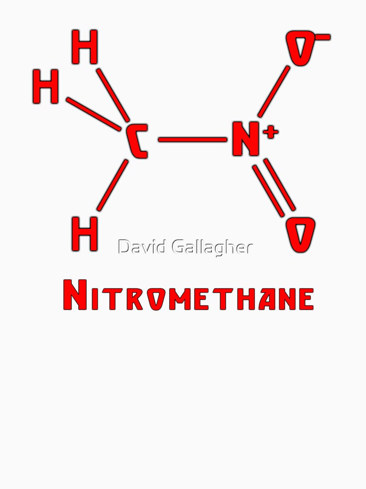 "Nitromethane Red & Black" T-shirt for Sale by dagnabit | Redbubble ...