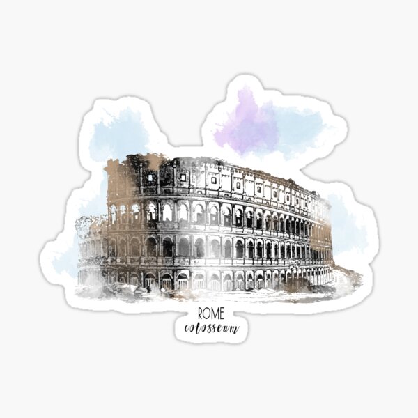 "Rome Colosseum, Rome Colosseum skyline" Sticker for Sale by ...