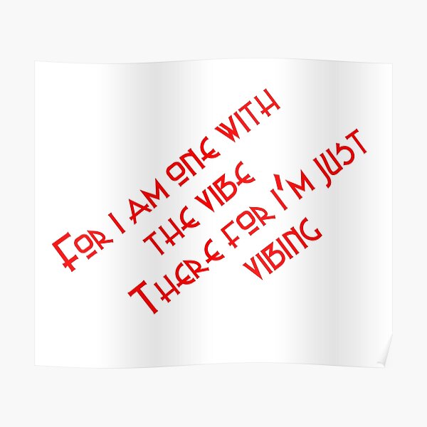 Vibing Posters | Redbubble