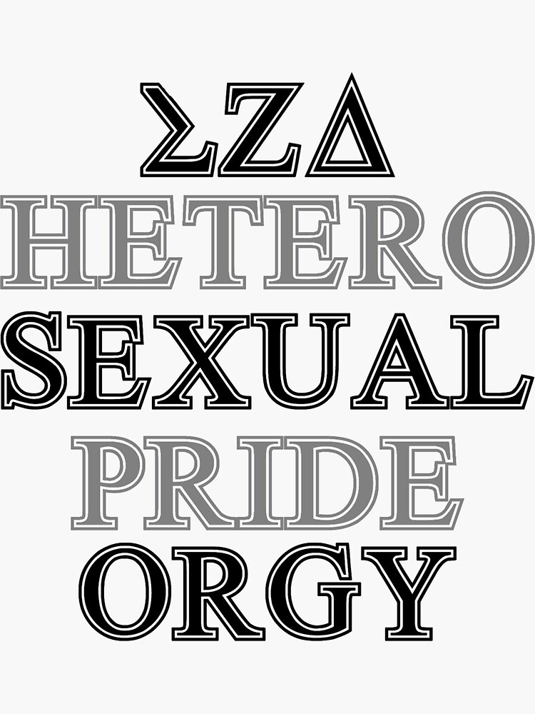 "Heterosexual Pride" Sticker by LigmaZetaDelta | Redbubble