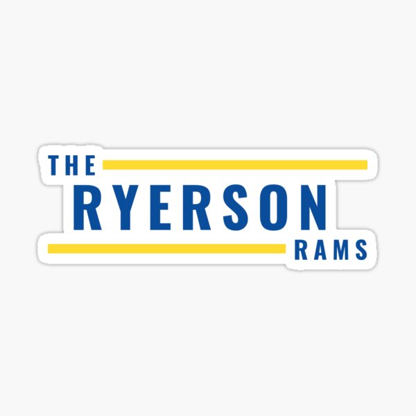"Ryerson University Logo" Sticker for Sale by stickel | Redbubble