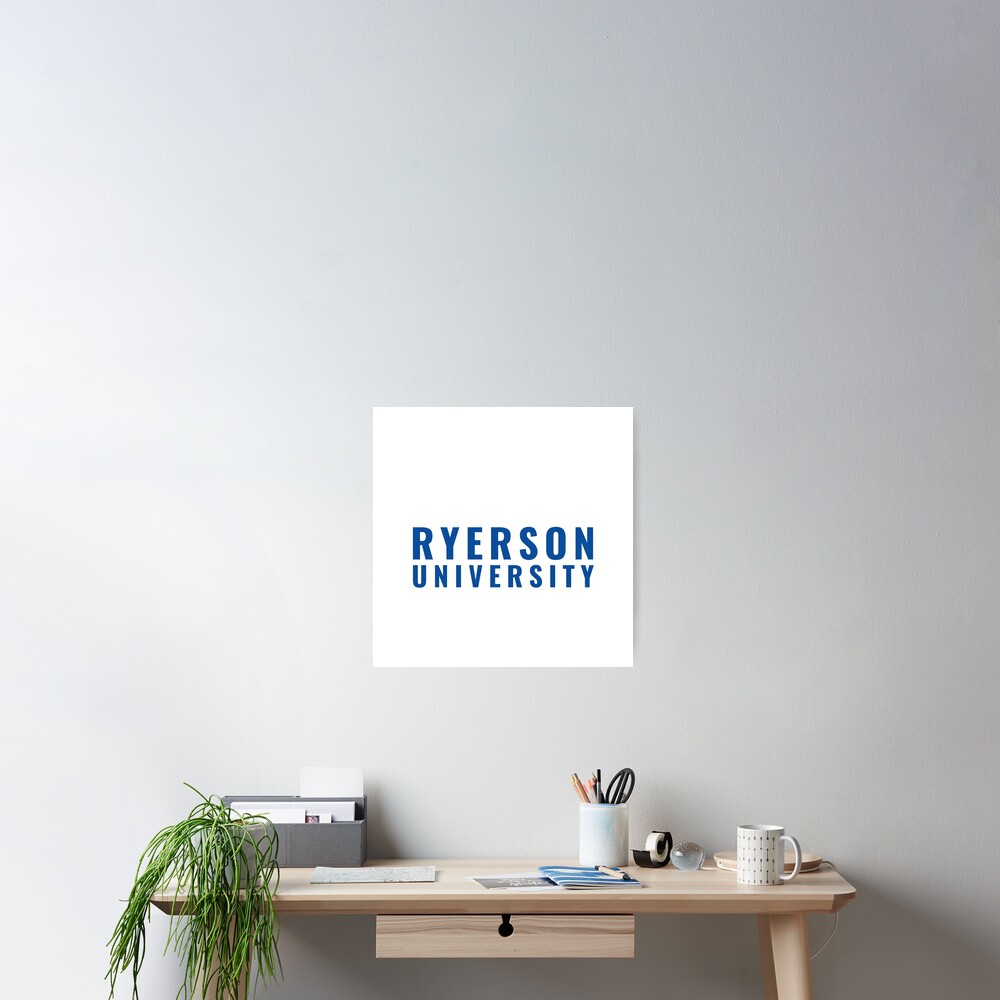 "Ryerson University Logo (Modern Blue)" Poster by stickel | Redbubble