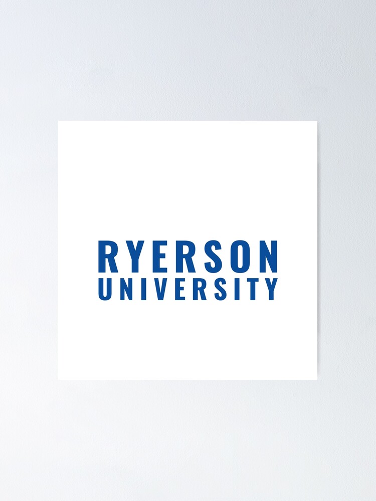 "Ryerson University Logo (Modern Blue)" Poster by stickel | Redbubble
