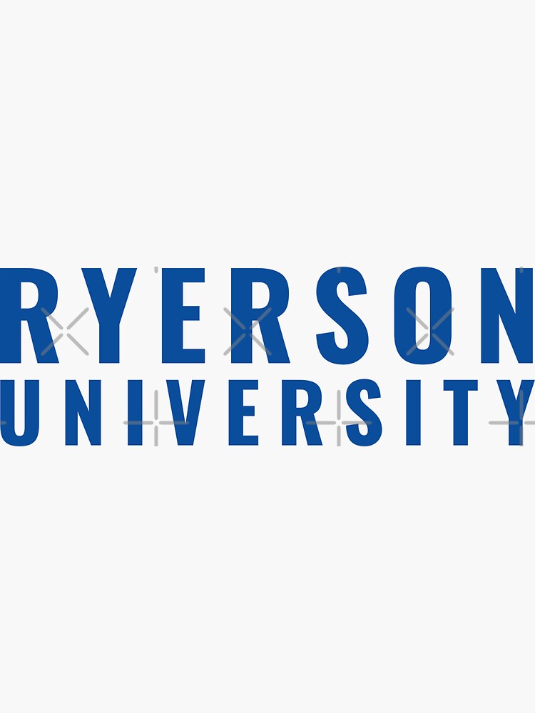"Ryerson University Logo (Modern Blue)" Sticker for Sale by stickel ...