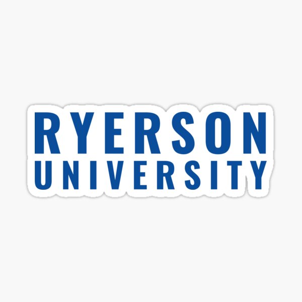 "Ryerson University Logo (Modern Blue)" Sticker for Sale by stickel ...