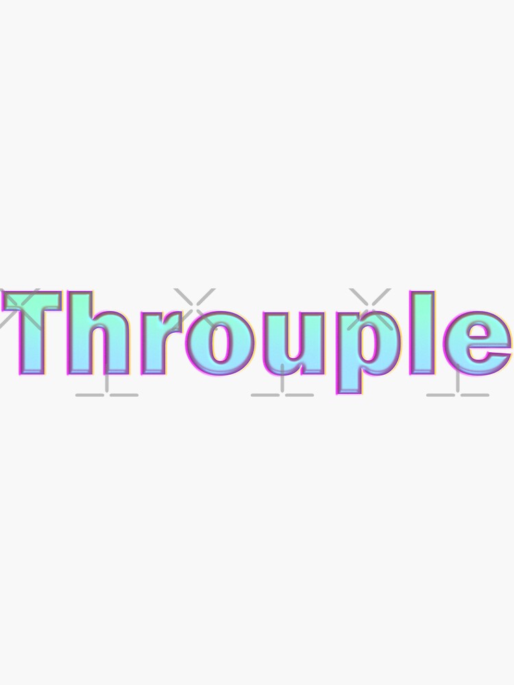 "Throuple" Sticker by HiddenStar02 | Redbubble