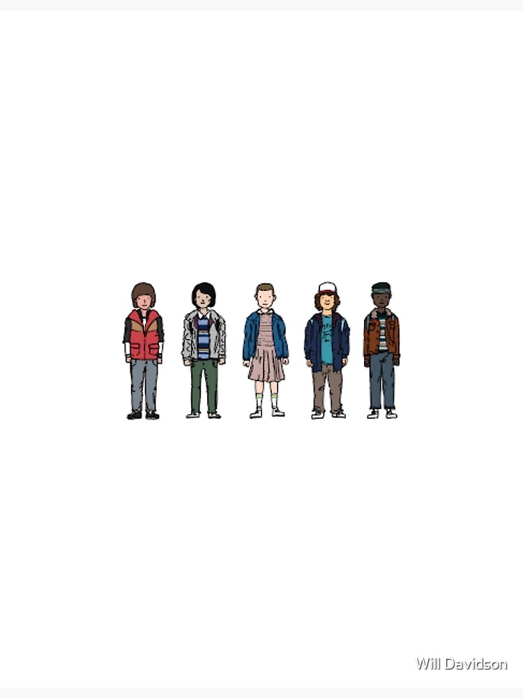 "Stranger Things Group" Poster by wdavo1402 | Redbubble