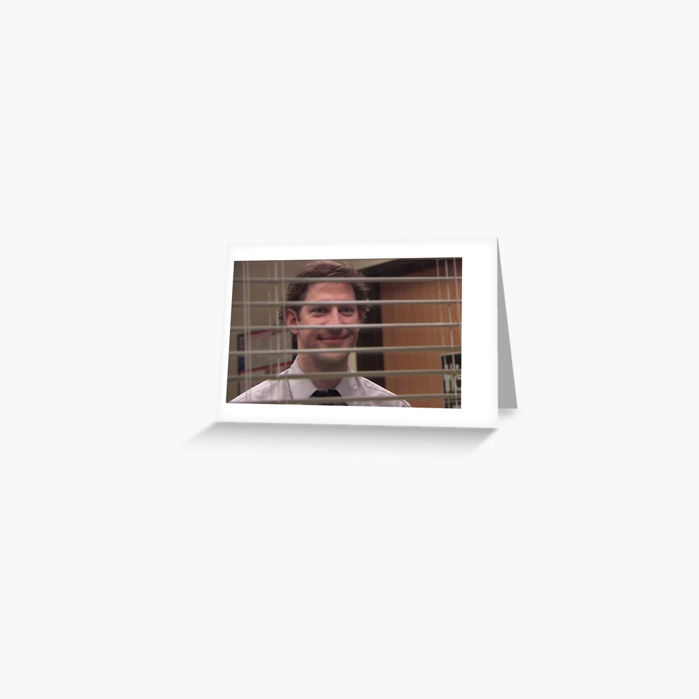 "Jim looking through blinds" Greeting Card for Sale by Drayziken ...