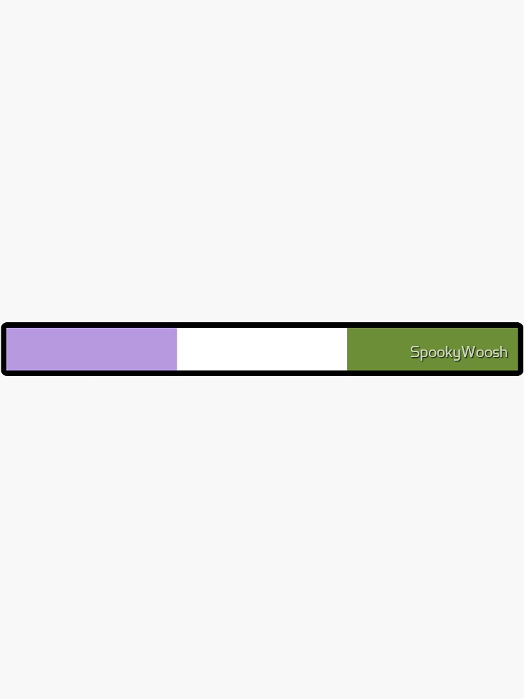"Subtle Genderqueer Pride Flag Strip" Sticker for Sale by SpookyWoosh ...