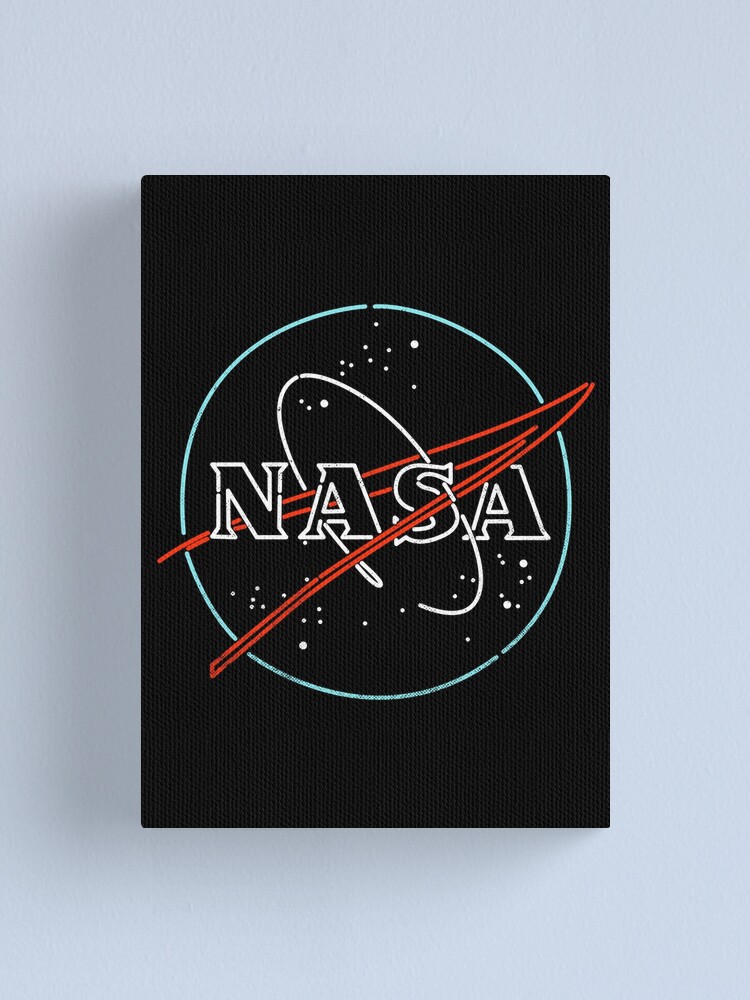 Impression sur toile « Au-delà de la Terre - Logo Néon Nasa, Logo Nasa ...