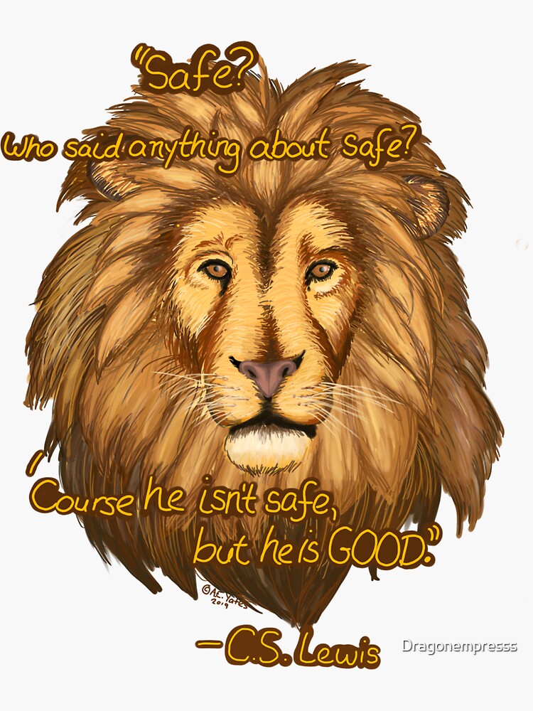 "Aslan " Sticker by Dragonempresss | Redbubble