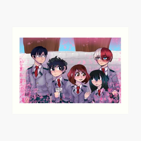 Deku Squad Art Prints | Redbubble
