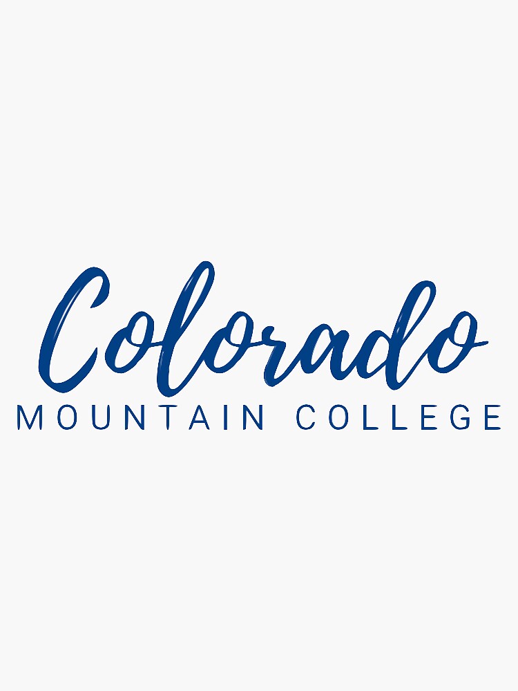 "Colorado Mountain College" Sticker for Sale by erin0407 | Redbubble