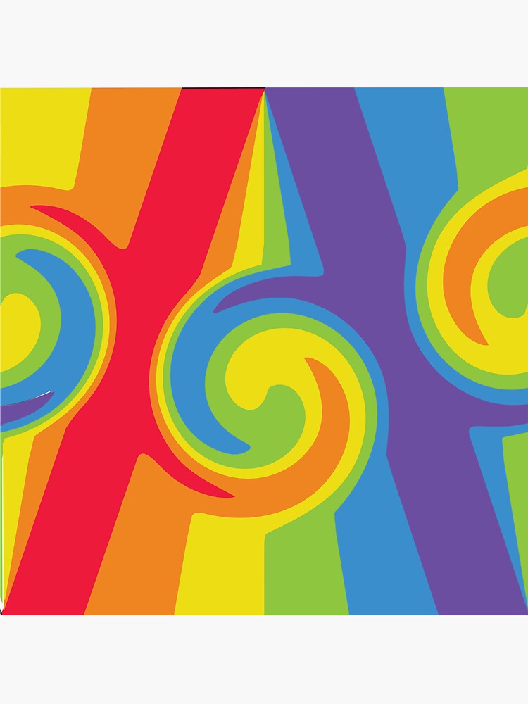Rainbow Hippie Tie Dye Pattern Sticker For Sale By Noodlenood Redbubble