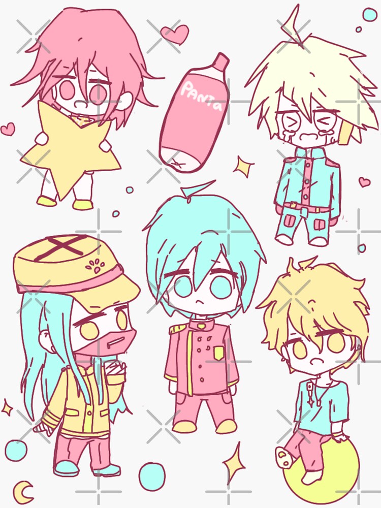 "DRV3 boys design" Sticker for Sale by Kibo-Kibo | Redbubble