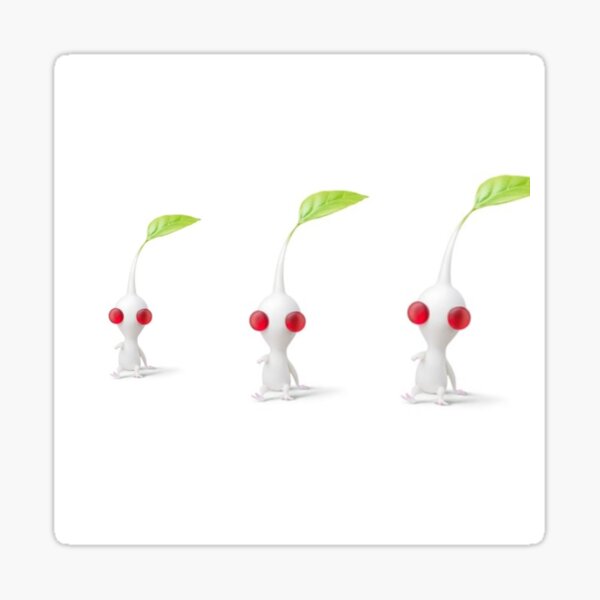 "White Pikmin" Sticker by Magmacube | Redbubble