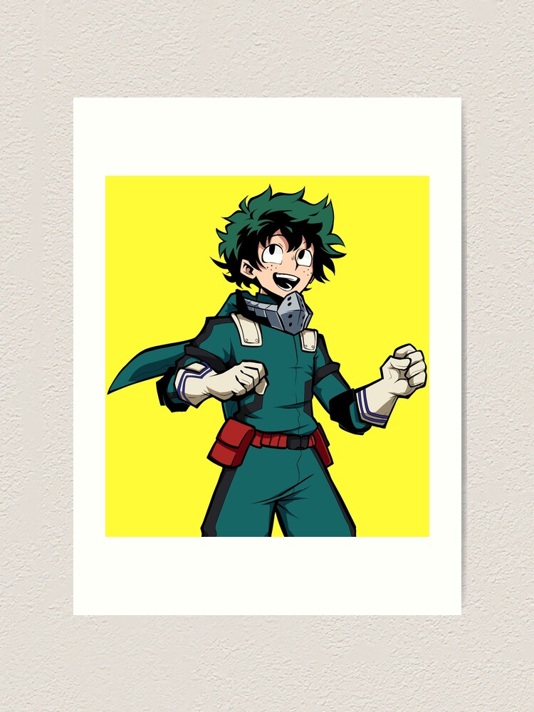 "Izuku Midoriya Deku "Happy Pose"" Art Print by spaceaura666 | Redbubble