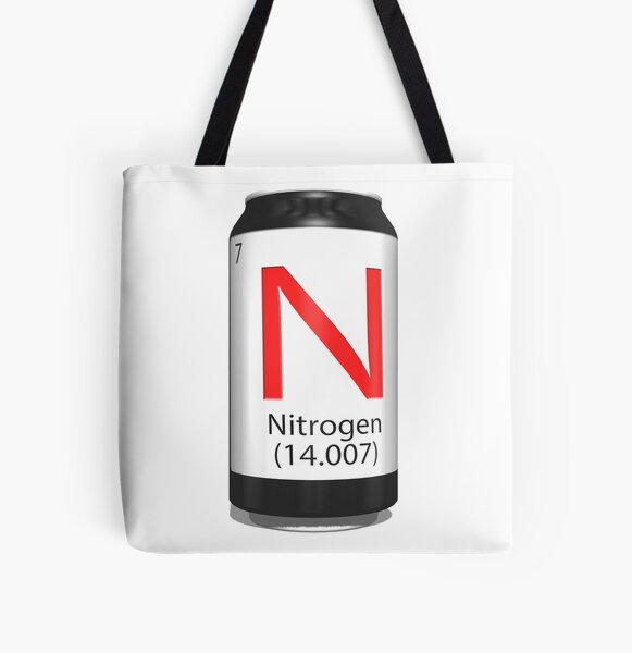 "Chemical periodic table style tile N Nitrogen on the exterior of a ...