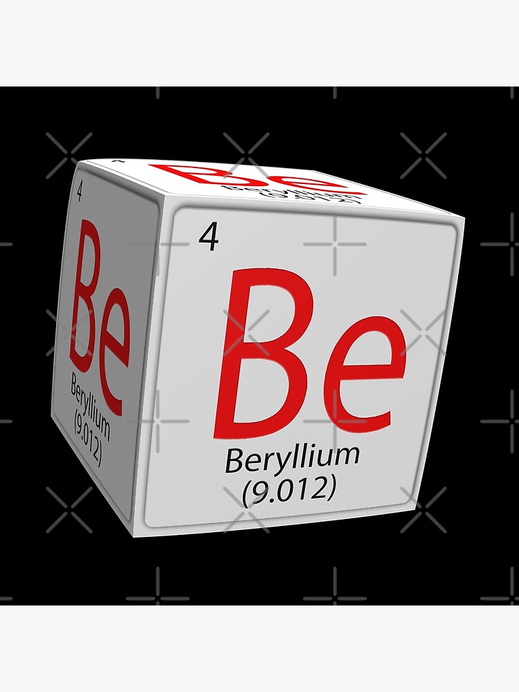 "Chemical periodic table style tile Be Beryllium" Poster for Sale by ...