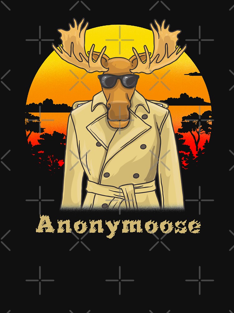 "Funny Moose Anonymoose Pun" T-shirt for Sale by PragmaticFalcon ...