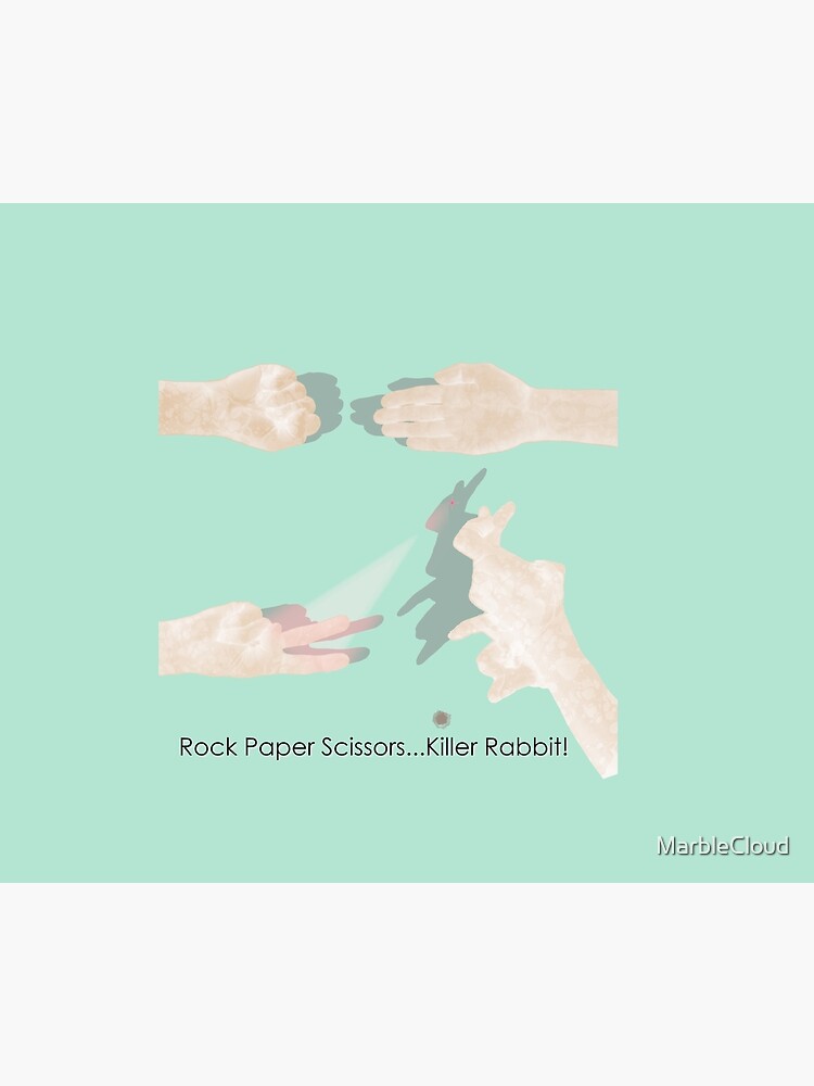 "Rock Paper Scissors..Killer Rabbit!" Art Print for Sale by MarbleCloud ...